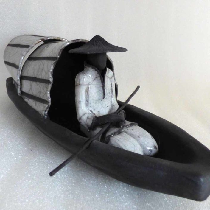 Céramique raku : Vase volcan - Amagalerie